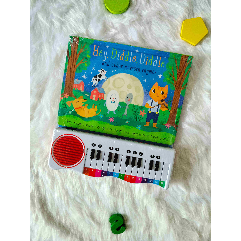 Hey Diddle Diddle Piano book Board Book with built-in Piano | Shopee ...