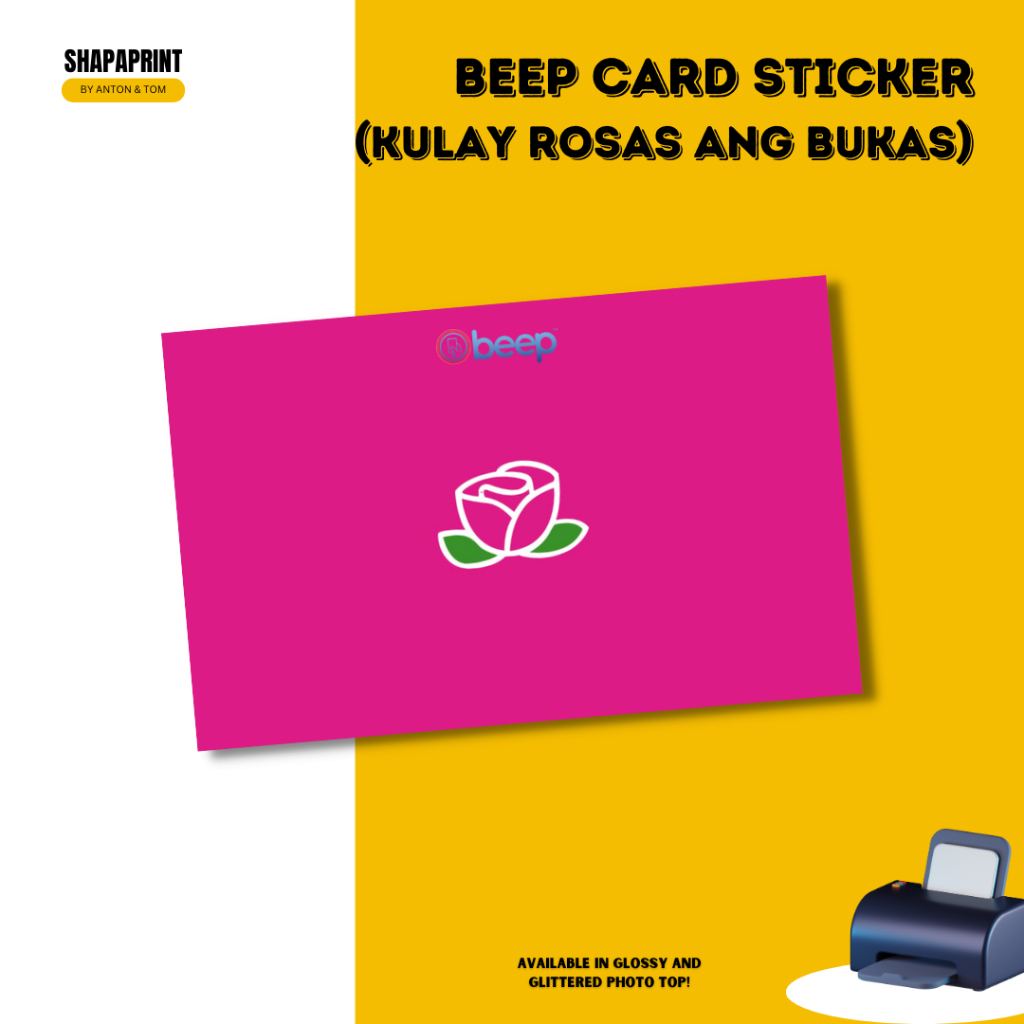 SHAPAPRINT Beep Card Sticker [Kakampink] | Shopee Philippines