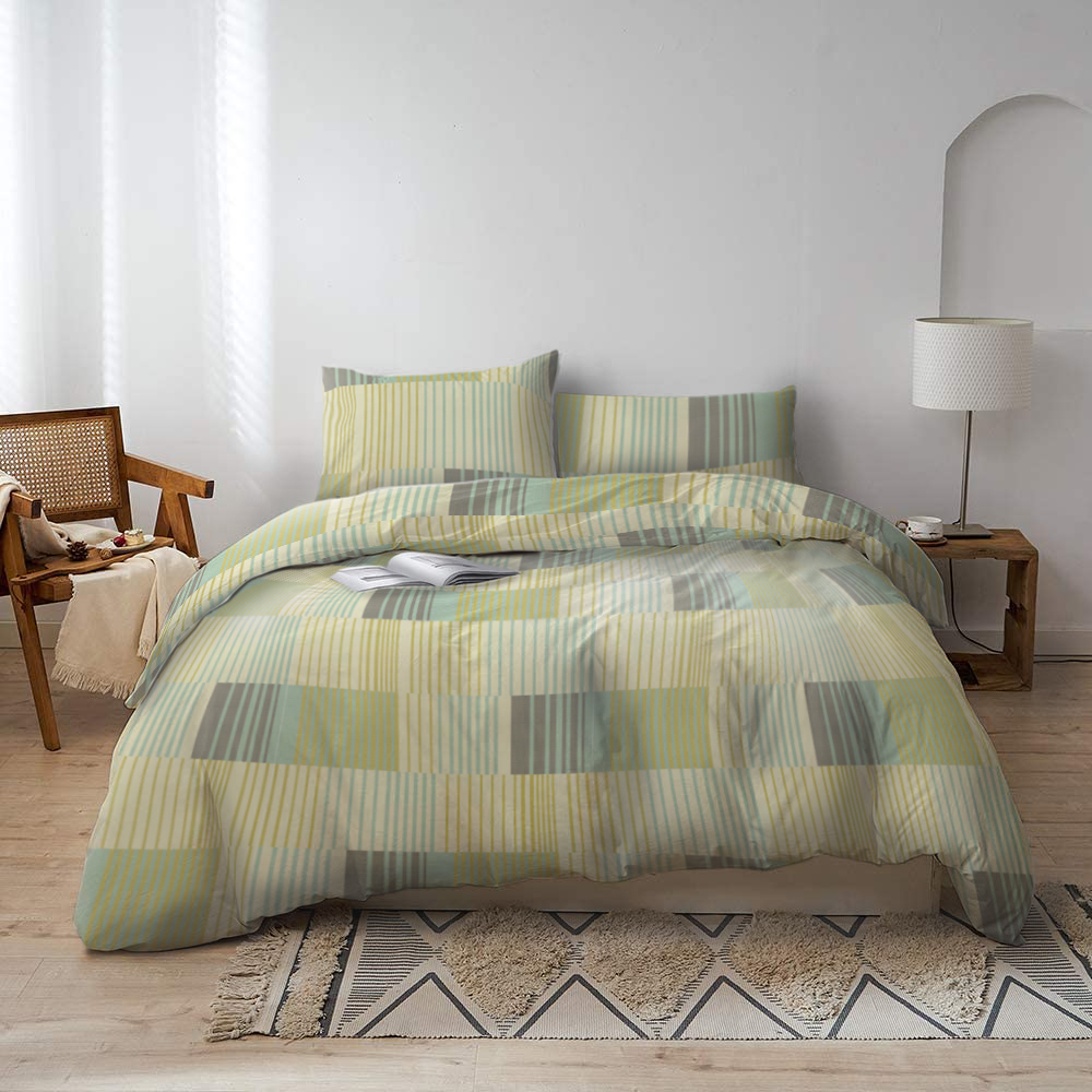 DYLAN DESIGN - Modern Linen Microfiber Bedsheet-22 (Twin/Full/Queen ...