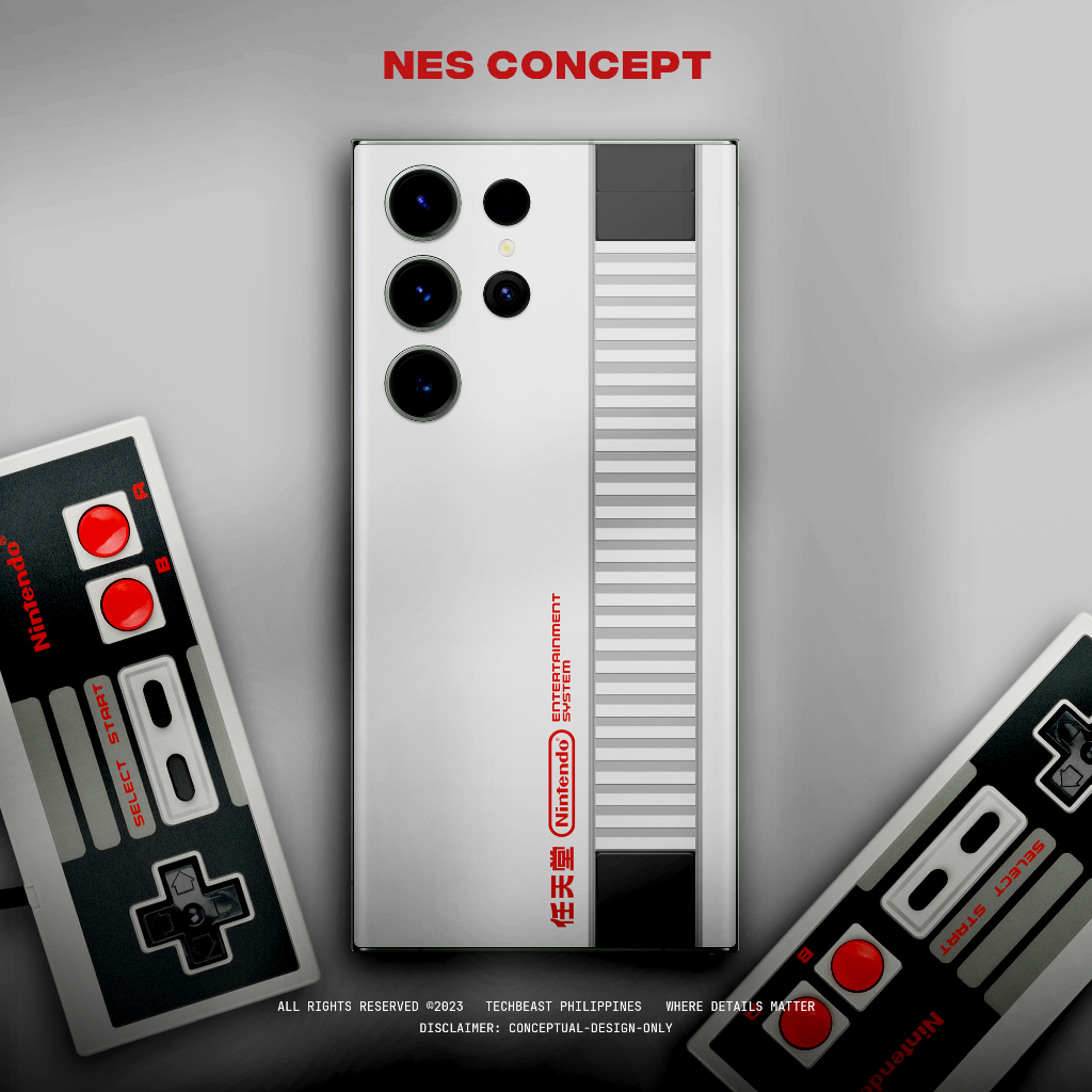 3M NES Nintendo Concept Skin Vinyl Techbeast ( MESSAGE YOUR PHONE MODEL ...