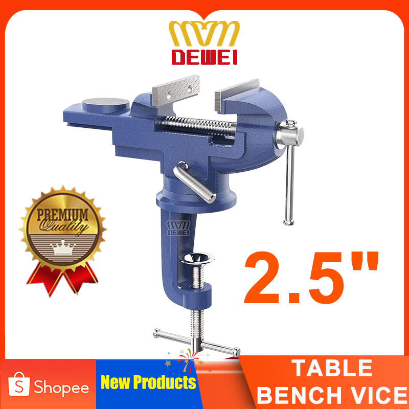 Portable Bench Vice Swivel Table Clamp 60mm | Shopee Philippines