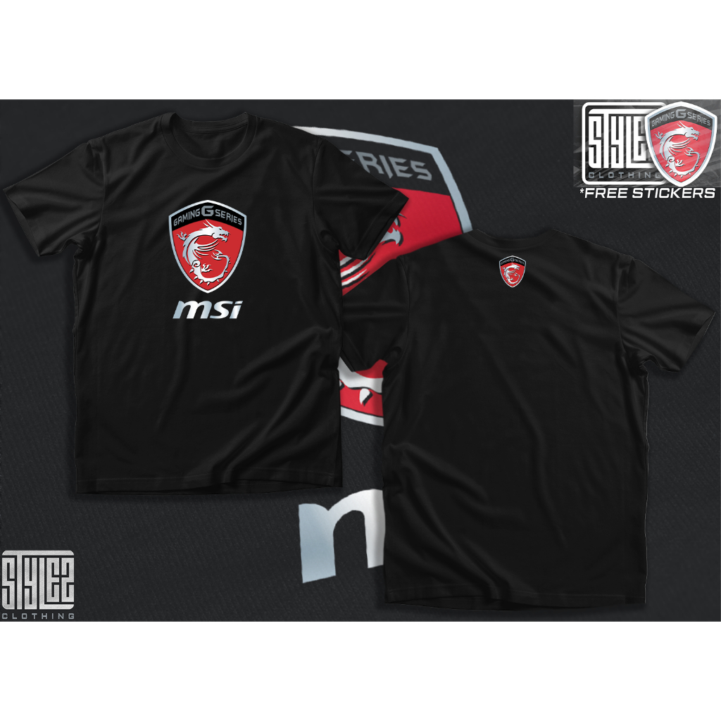 MSI GAMING G SERIES PCMR T-SHIRT | Shopee Philippines