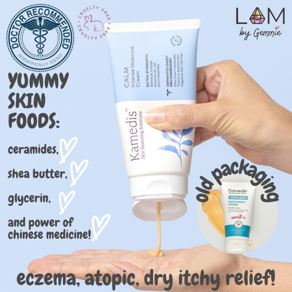 KAMEDIS CALM Topic Skin Face and Body Cream 150ml ceramide shea butter ...