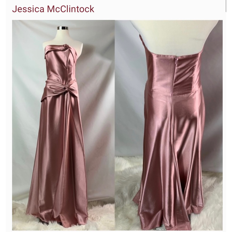 Formal Silk Gown JESSICA McCLINTOCK XS-Semi M (formal occasions ...