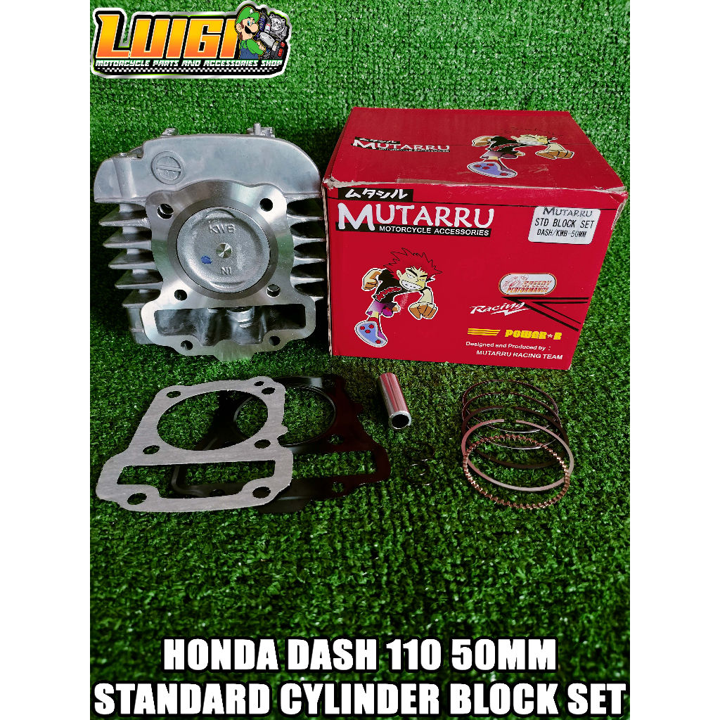 MUTARRU HONDA DASH 110 50MM STANDARD CYLINDER BLOCK SET | Shopee ...