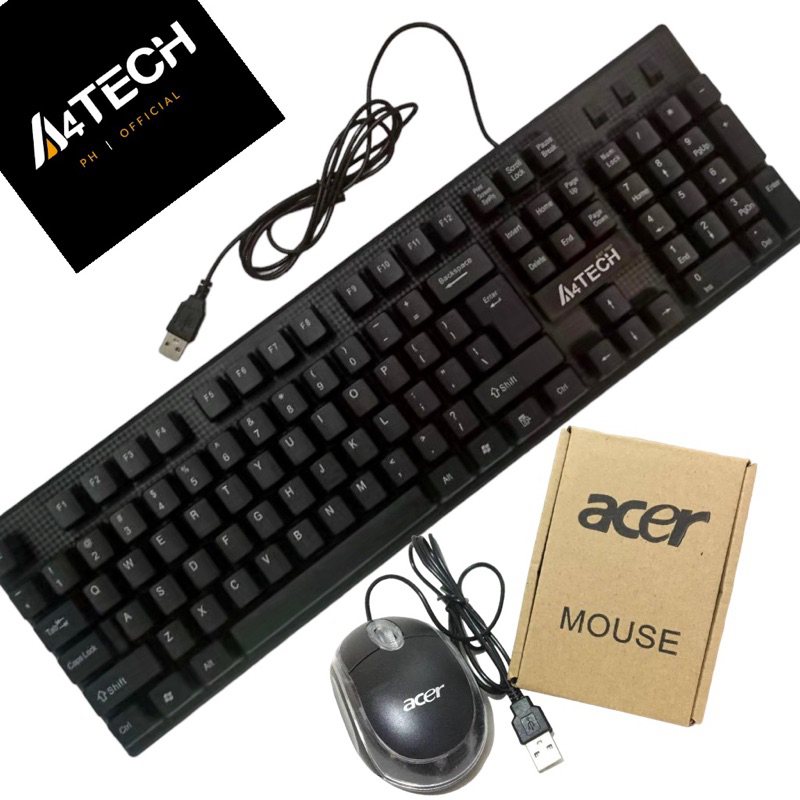 Keyboard A4tech for PC computer / with or without Mouse Variation ...