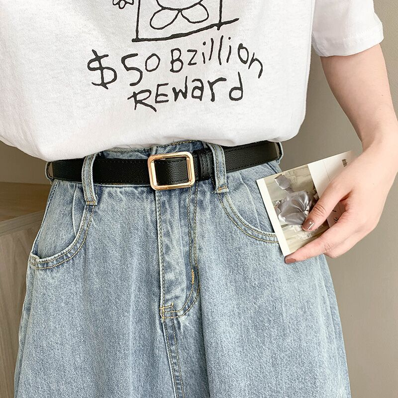 Belt Women’s Belt Korean Fashion Women Lady's Belts Leather Metal ...