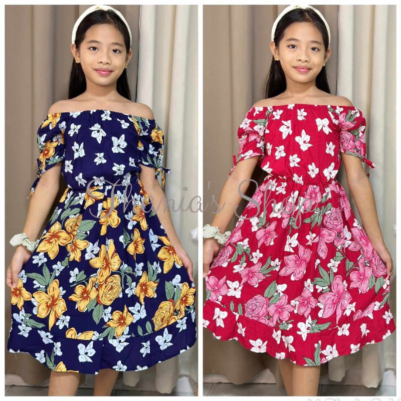 Challis Two Way Dress for 8-12yrs Old Girl | Alangan Dress | Challis ...
