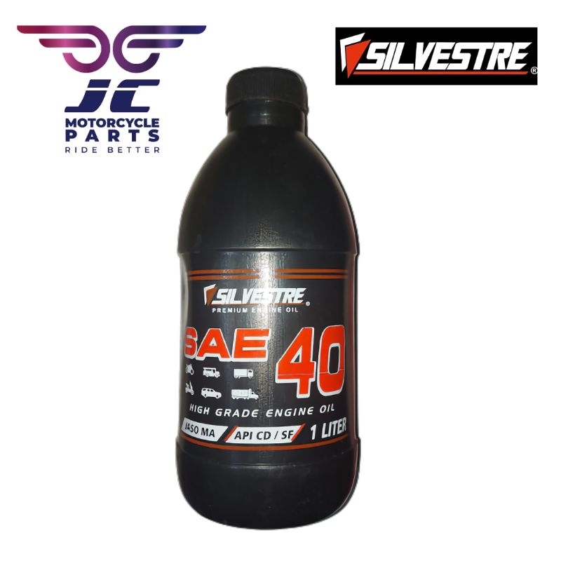 SILVESTRE PREMIUM ENGINE OIL SAE40 1Liter JASO MA API CD / SF MONO ...