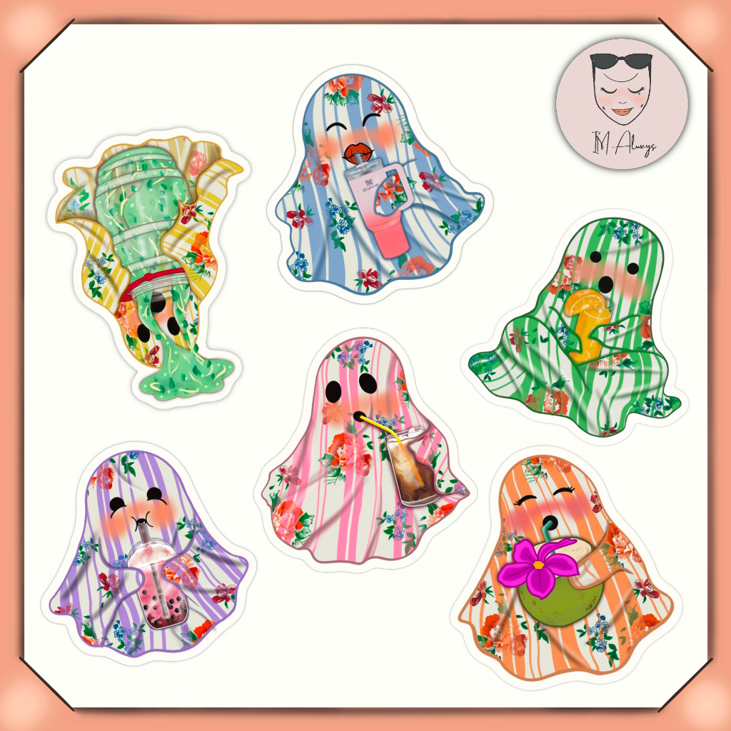 Drinking Classic Ghost Blanket Filipino kumot Vinyl Sticker Original ...