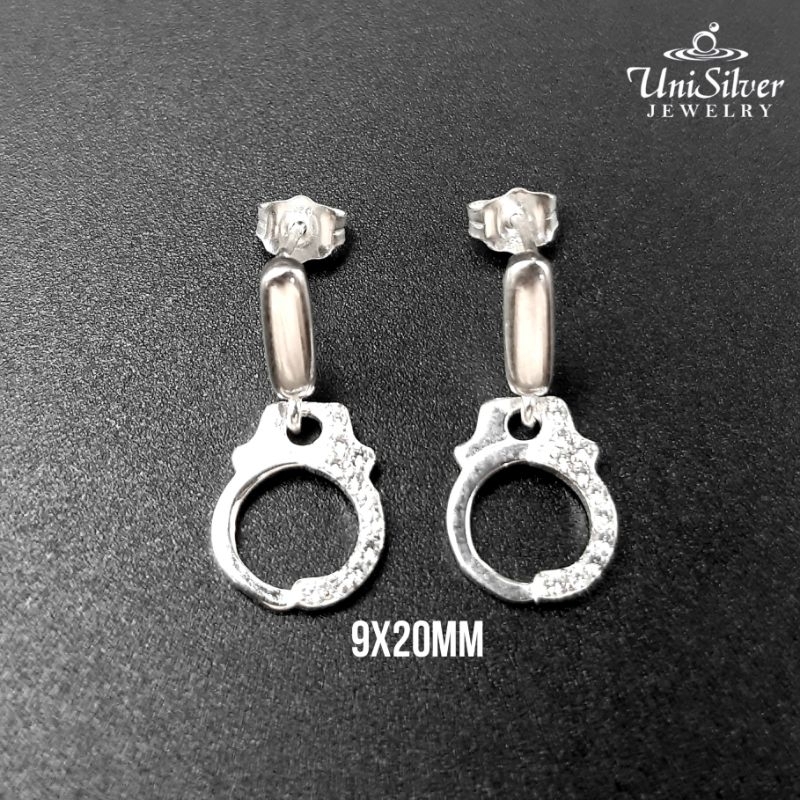Unisilver 925 Sterling Silver Lady's Earrings (ESM72-1001) | Shopee ...