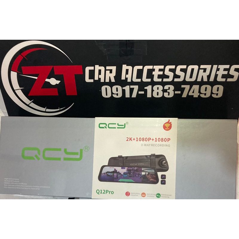 QCY-Q12PRO 3 WAY RECORDING 𝐃𝐀𝐒𝐇𝐂𝐀𝐌 | Shopee Philippines