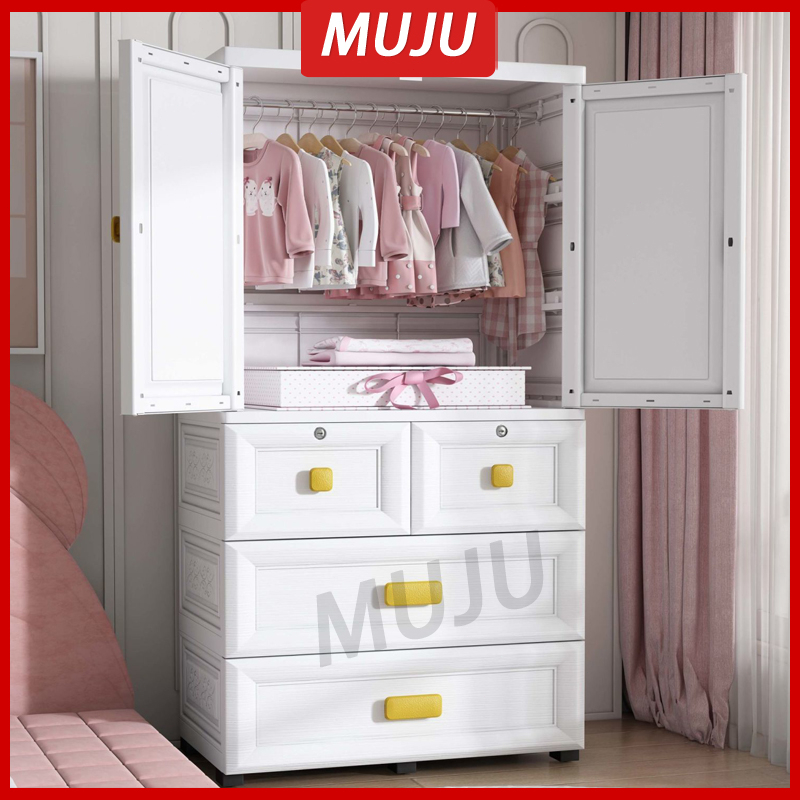 70CM Durabox Clothes Storage Cabinet Locker Wardrobe With Door Plastic ...