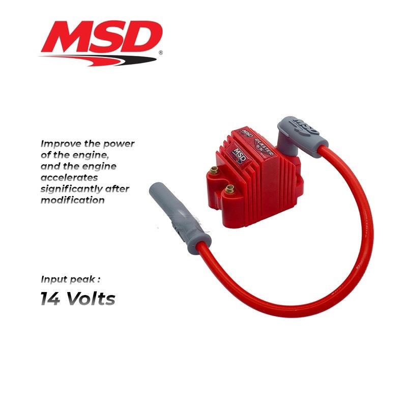 MSD Racing Ignition Blaster Coil Universal Original with wire | Shopee ...