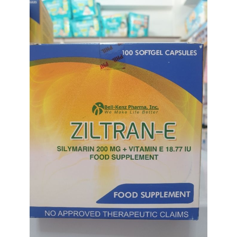 ziltran-E Silymarin 200mg + Vitamin E 18.77 I.U (2 banig 20 pcs for ...