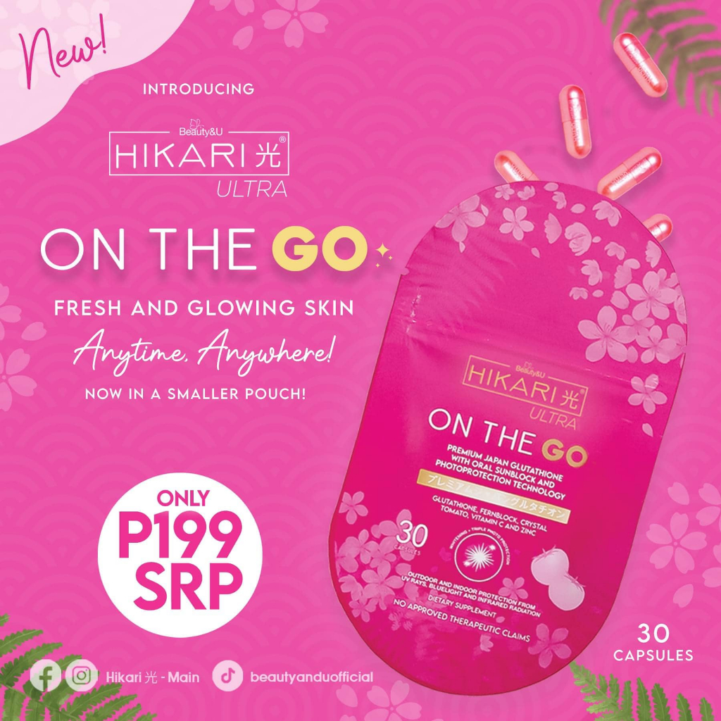 Hikari Ultra On The Go 30 Caps Whitening Caps, Hikari Oblong | Shopee ...