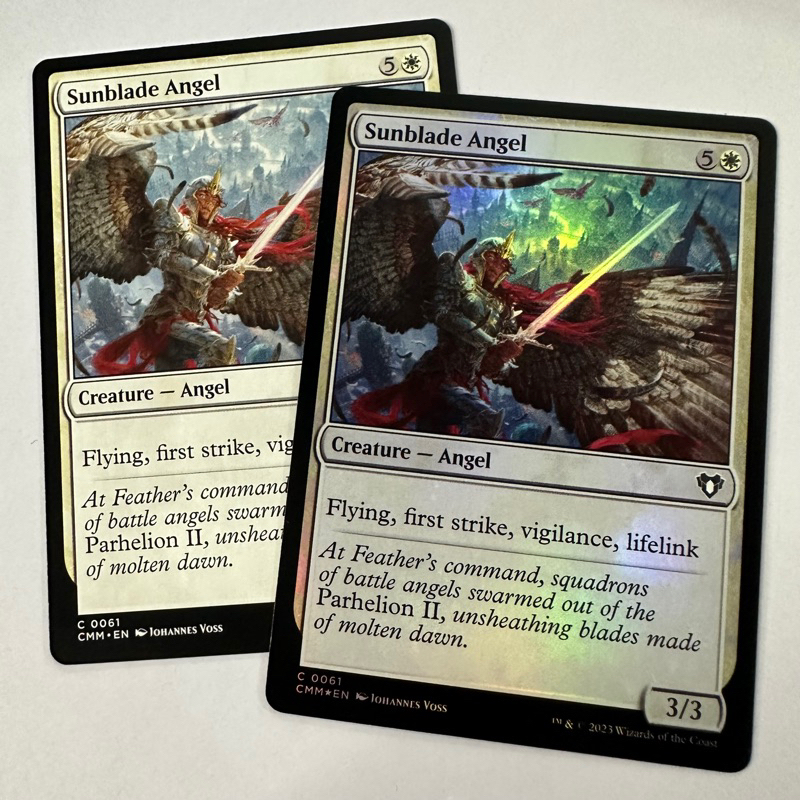 SUNBLADE ANGEL | CMM COMMANDER MASTERS | WHITE | MTG MAGIC THE ...