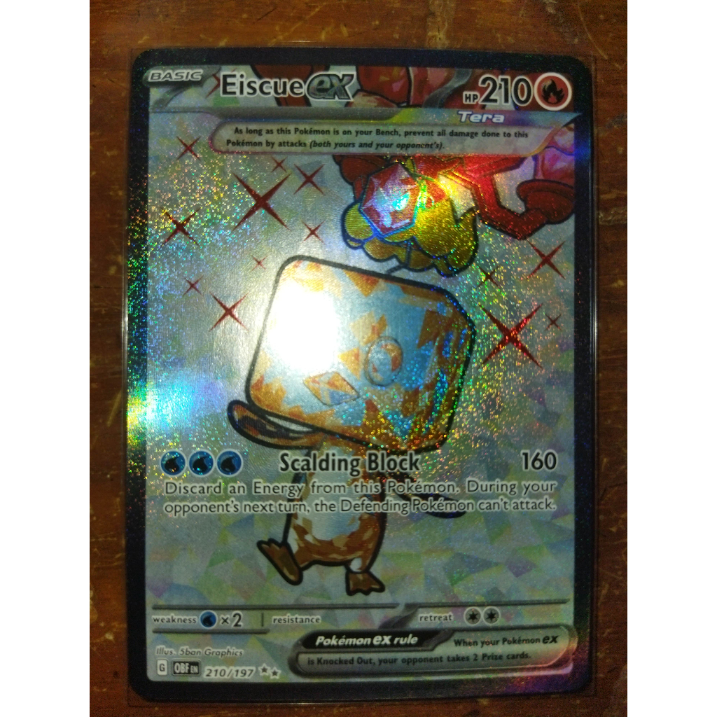 Eiscue Ex 210/197 Full Art Secret Rare Pokemon TCG Standard English ...
