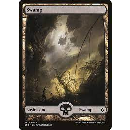A FULL ART BASIC LANDS - SWAMP | Shopee Philippines