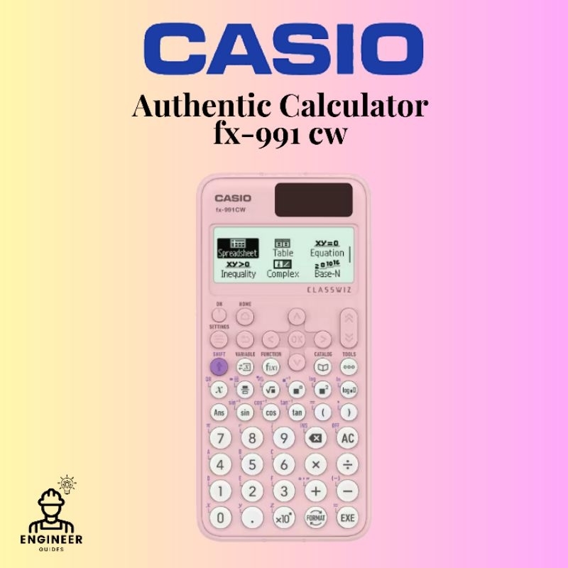Casio fx-991cw Black and Pink Scientific Calculator | Shopee Philippines