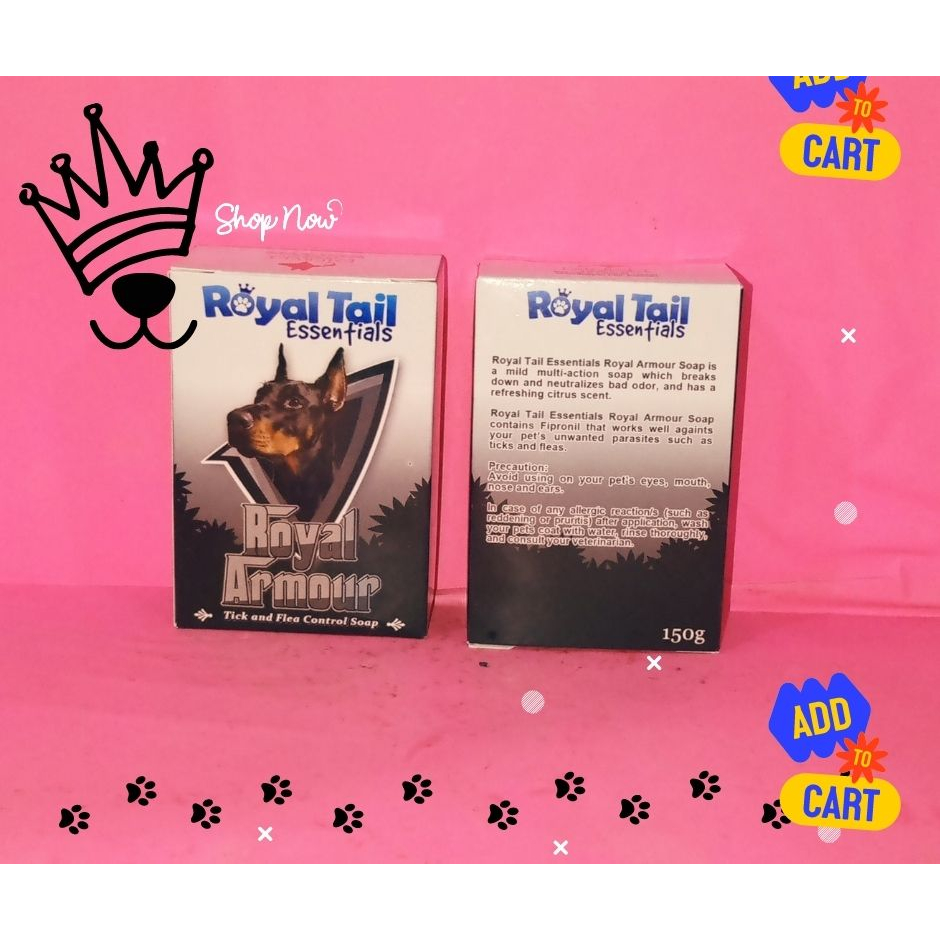 Royal Tail Essentials Royal Armour Soap Tick and Flea Control Soap 150g ...
