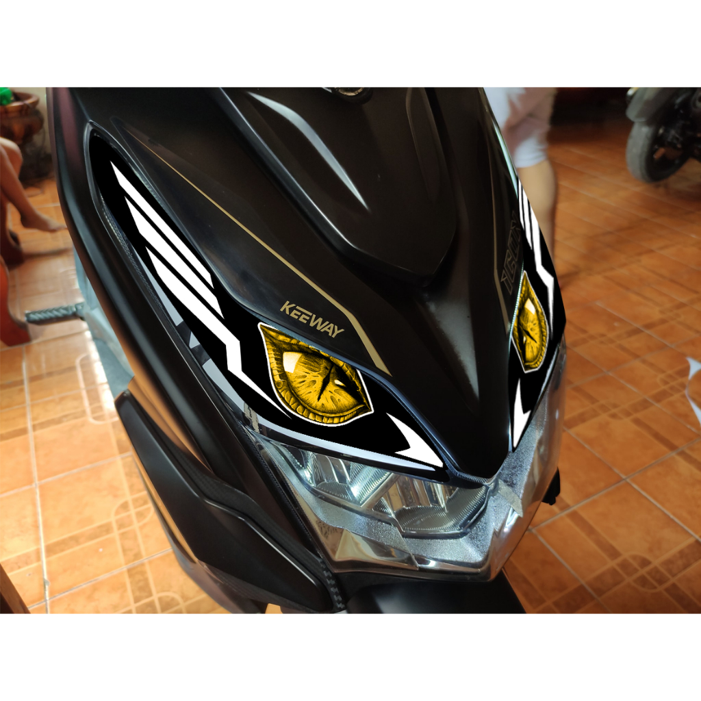 Keeway Icon 110 Winker decal sticker Dragon Eyes Design | Shopee ...