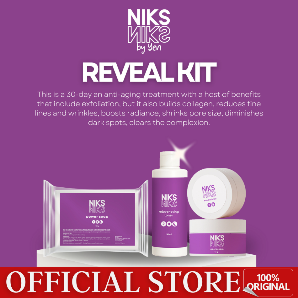 Niks Skin Reveal Kit - Ultimate Rejuvenating Skincare Set for Clear ...