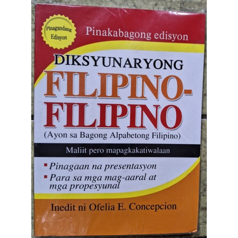 DIKSYUNARYONG FILIPINO-FILIPINO by Ofelia Concepcion | Shopee Philippines