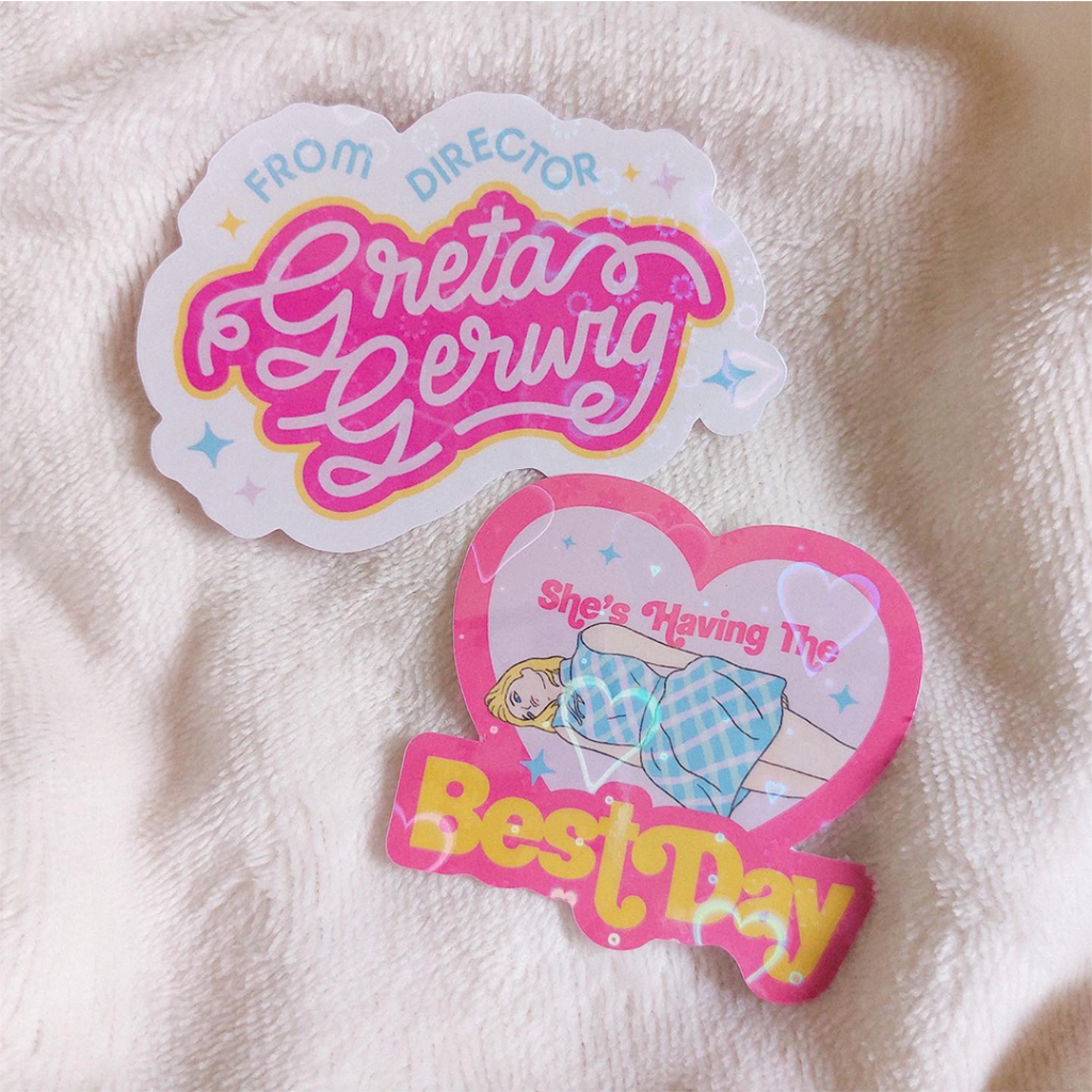 Barbie Movie inspired Stickers | Waterproof Holo Hearts & Glossy ...