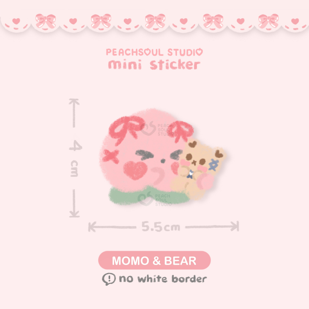 Mini Sticker Flake Momo & Sanrio Friends by PEACHSOUL STUDIO | vinyl ...