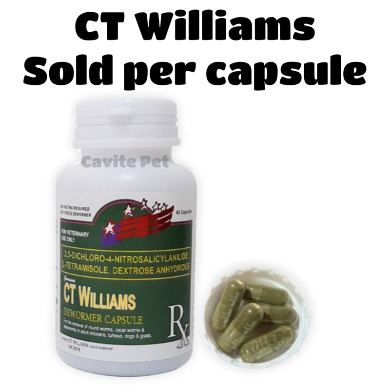 CT Williams Dewormer Capsule 1 capsule Chicks Chicken | Shopee Philippines