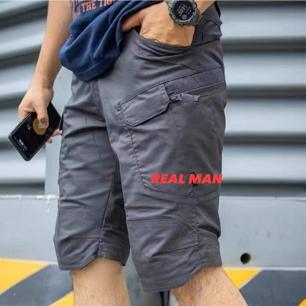 【COD】Ready Stock Waterproof Tactical Cargo Shorts Men's | Shopee ...