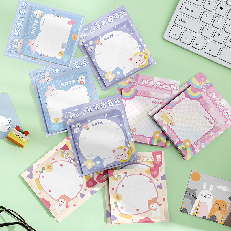 Blueberry Rainbow Grapes Hearts Kids Memo Pad Sticky Notes Post it ...