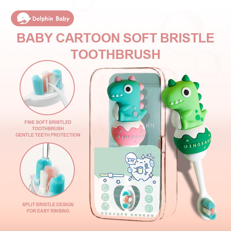 Dolphin Baby With Case Eco-Friendly Kids Toothbrush Baby Little ...