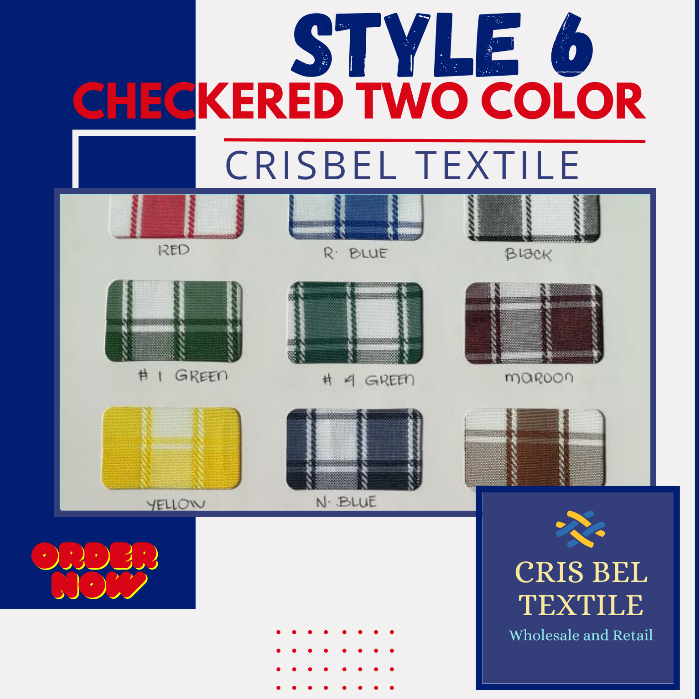 CHECKERED TWO COLOR 60''' STYLE 6 | Shopee Philippines