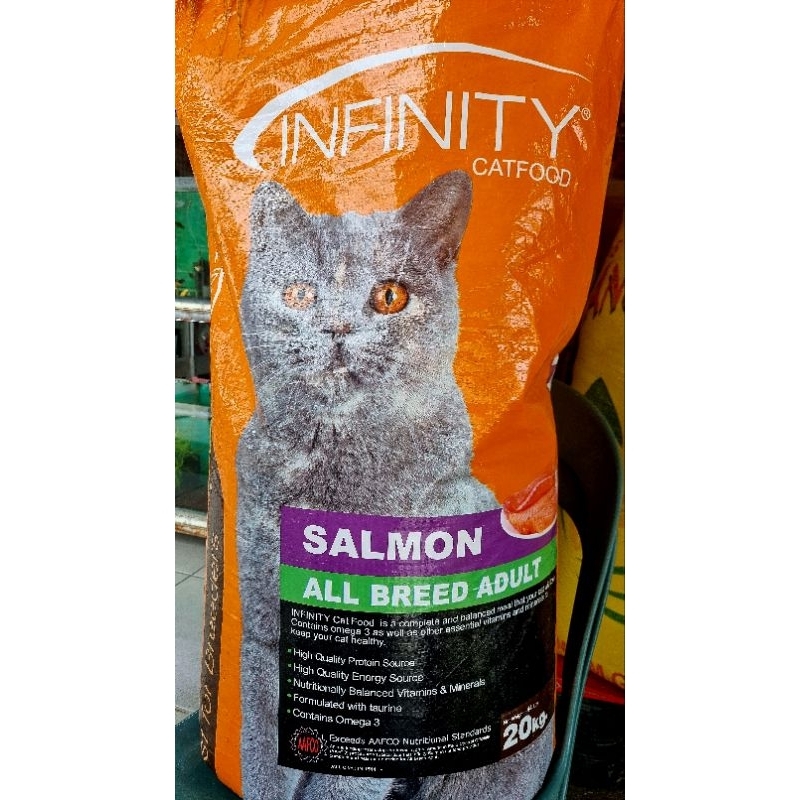 INFINITY CAT FOOD SALMON REPACKED HALF KILO AND 1 KILO | Shopee Philippines