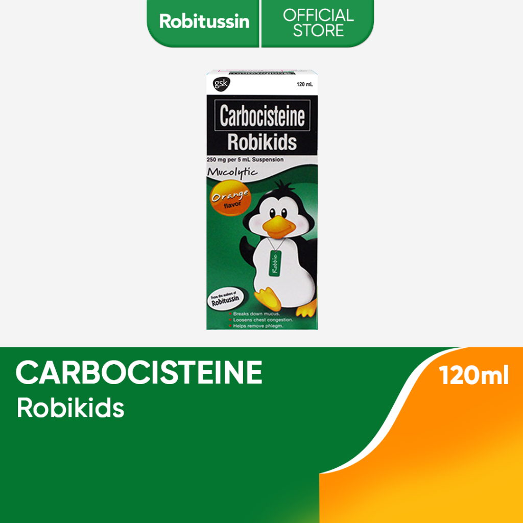 Robikids Syrup Carbocisteine 120ml | Shopee Philippines