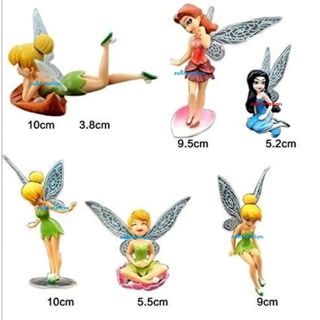 PRINCESS TINKER BELL TINKERBELL BELLE FAIRY PARTY TOY FIGURES figurine ...