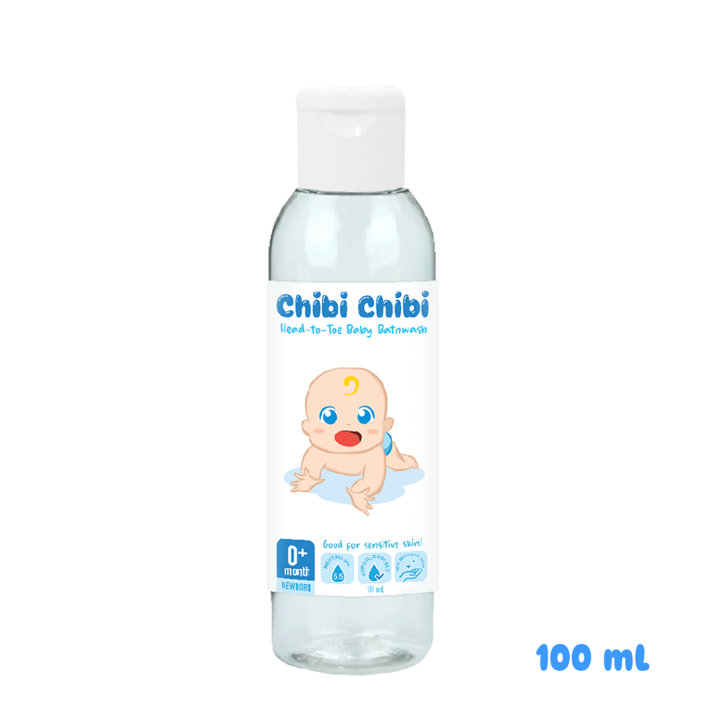 Chibi Chibi Baby Wash & Shampoo Pump 500ml [Head to Toe Gentle ...