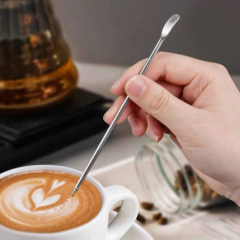 Coffeee Latte Art Pen Barista tool/Stainless Steel Coffee Drawing ...