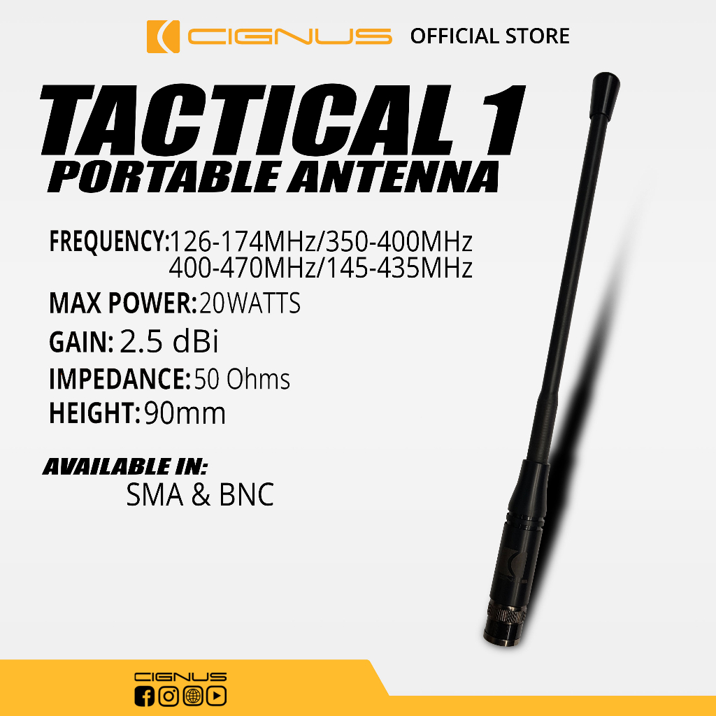 Cignus Tactical 1 Portable Antenna | Shopee Philippines