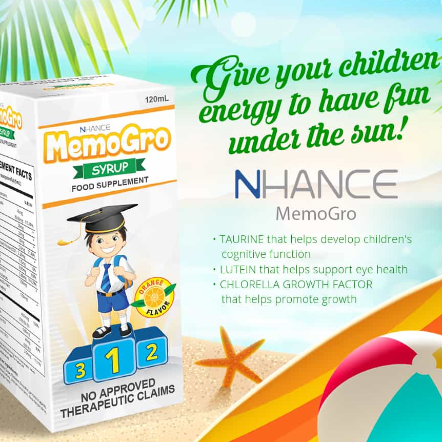 MEMOGRO NHANCE Food Supplement for Kids (AUTHENTIC) Pampatalas ng Isip ...