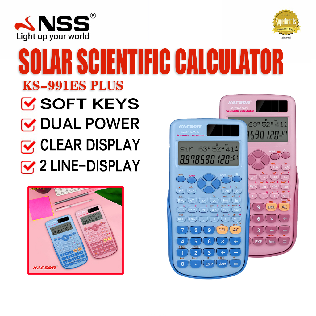 Karson Solar Scientific Calculator Learning Calculator 240 Functions ...