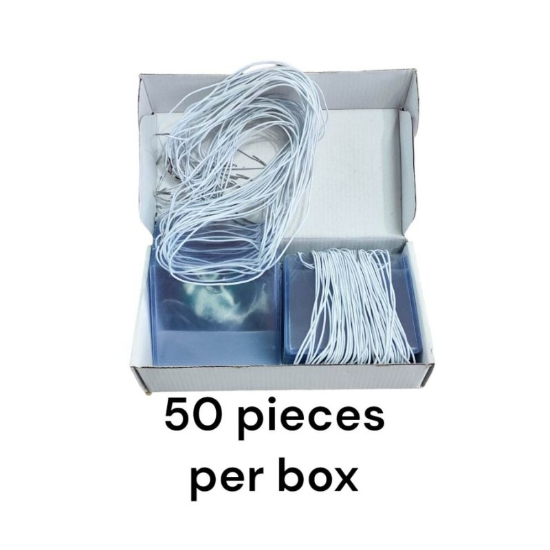 ID Card Case Holder with String Horizontal Clear Transparent | Shopee ...