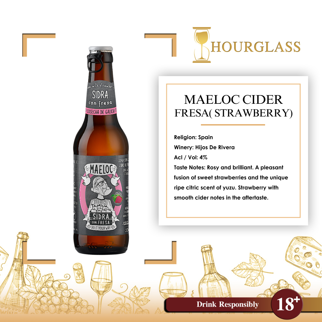 Maeloc Cider Fresa ( Strawberry ) | Spain | Cider 330ml | Shopee ...