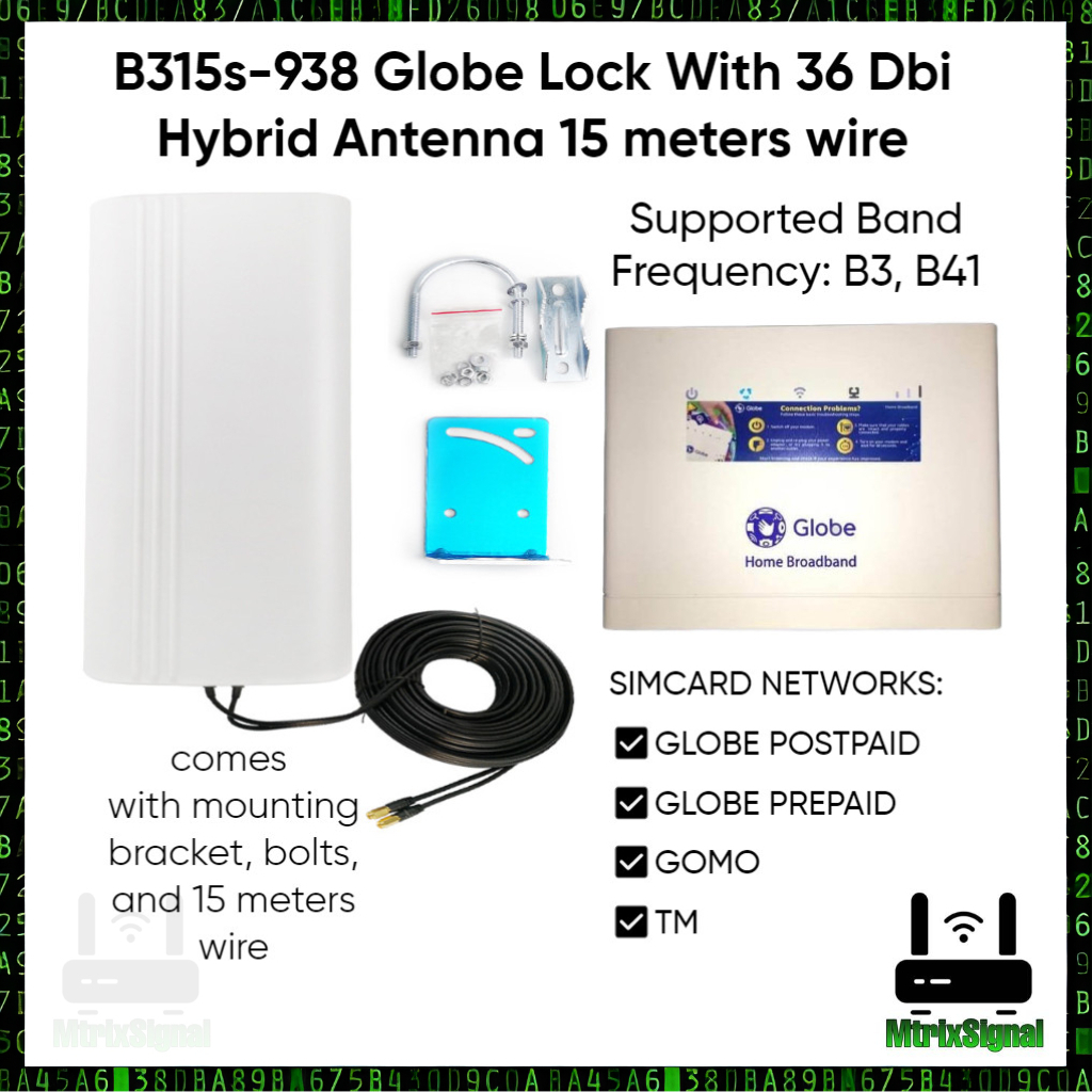 B315s 938 Modem With Full Admin Access With 15 meters 36 dbi Hybrid ...
