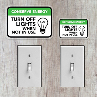 Reminder Signs for Faucet and Light Switch / Turn Off Faucet Light ...