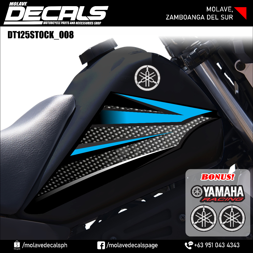 Yamaha DT 125 Tank Graphics - DT125STOCK_008 | Shopee Philippines