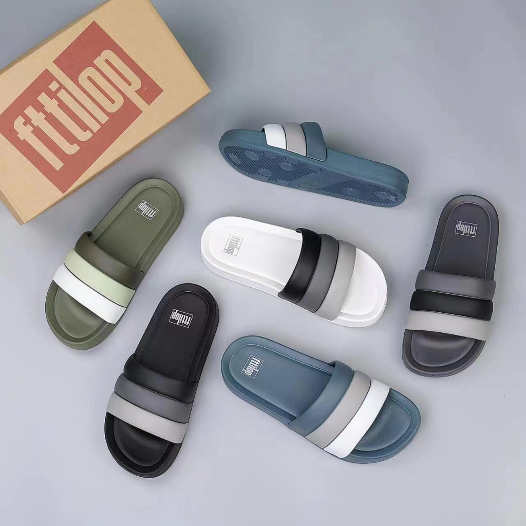 INS New Classic Stripes Slide Rubber Slippers water proof for men and ...
