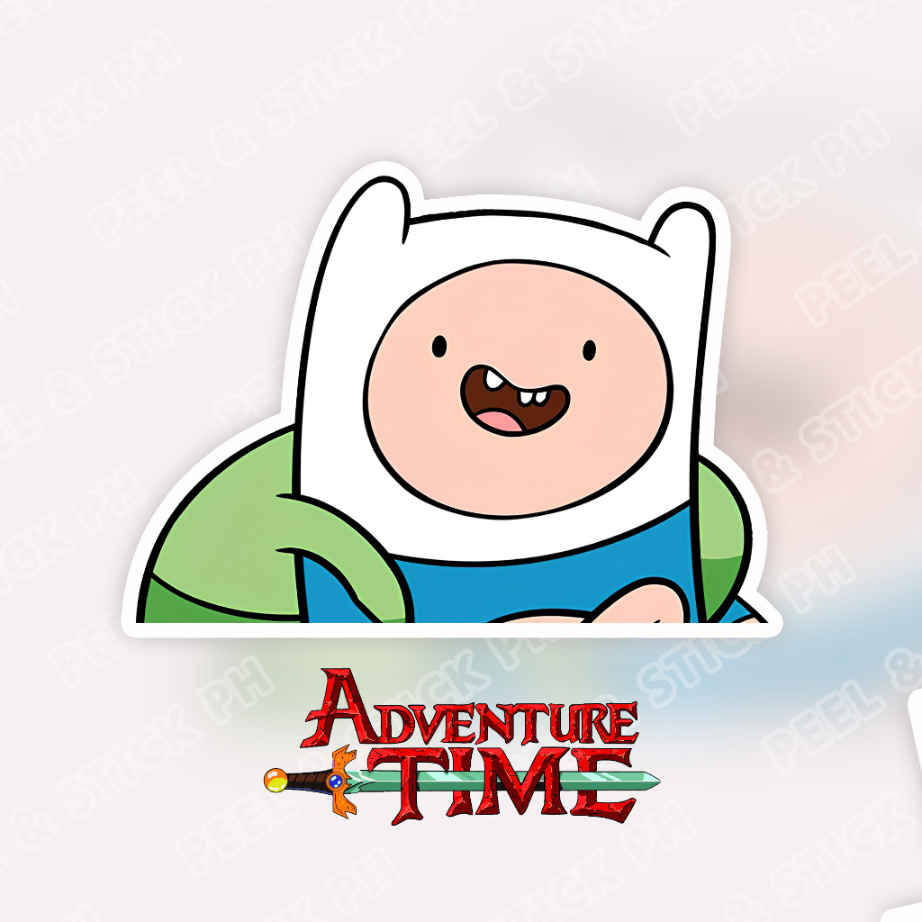 Fin the Human | Adventure Time | Peeker Vinyl Sticker | Shopee Philippines